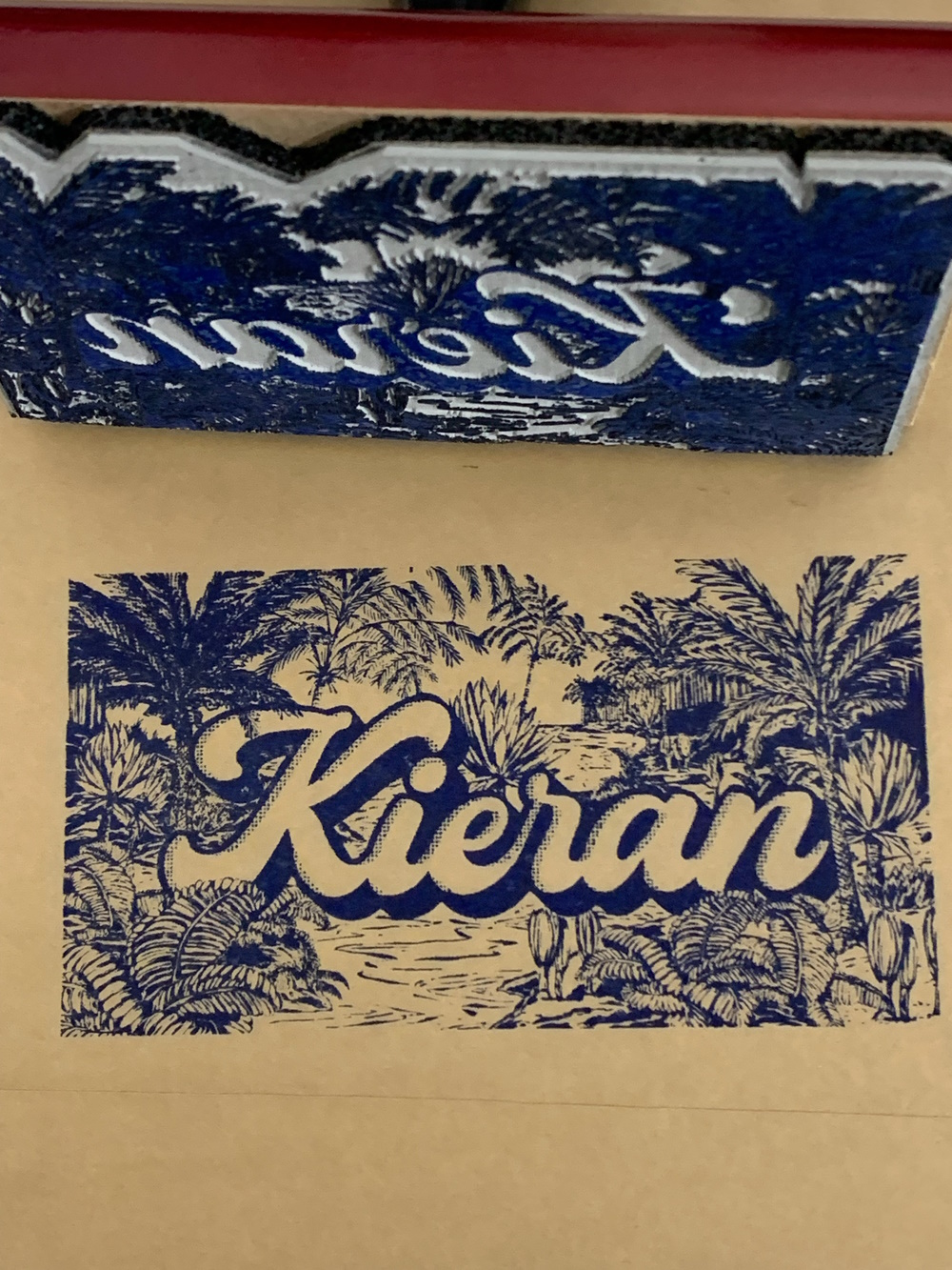 Imprint Rubber Stamps. Logo Design